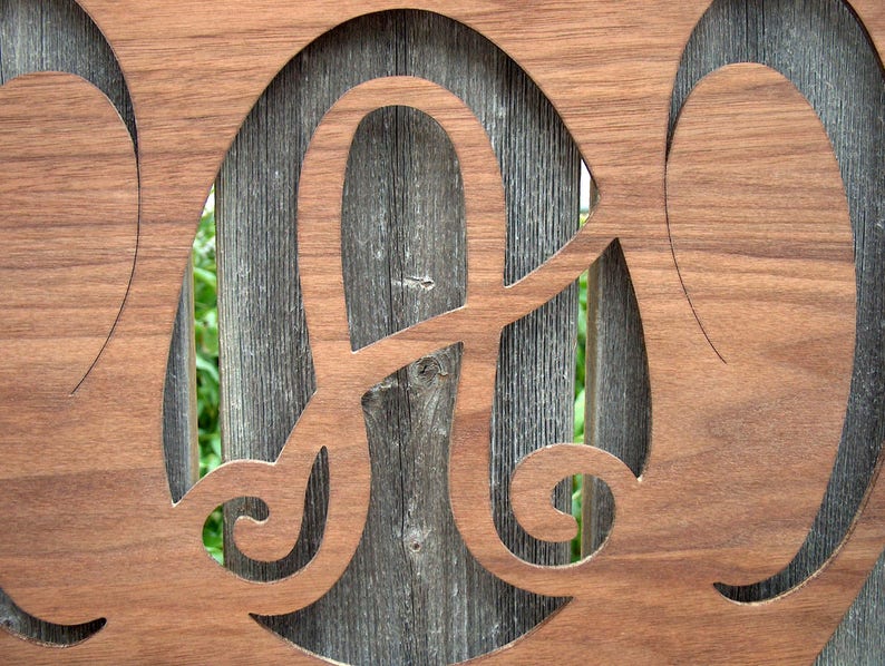 Owl Monogram Wood Sign Personalized Decor Owl Decor Owl - Etsy