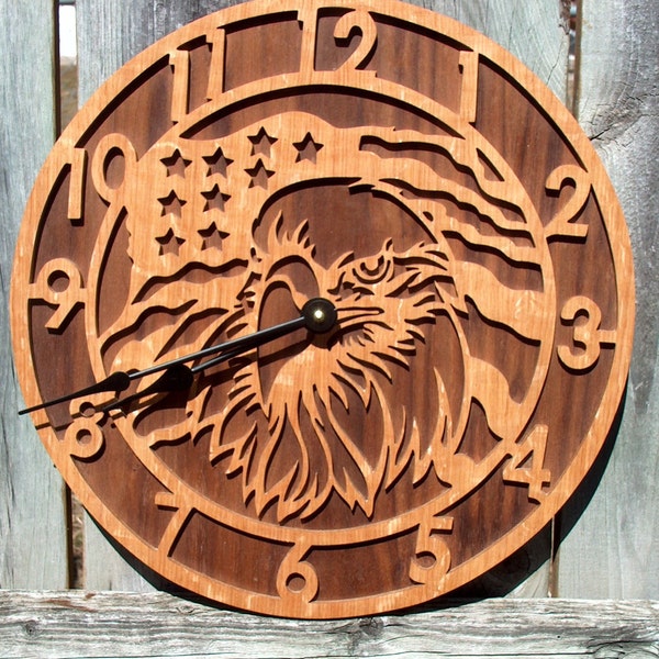American Eagle Clock - Etsy
