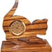 Cat Lover Gift Cat Desk Clock Playful Kitty Wood Cat Clock - Etsy