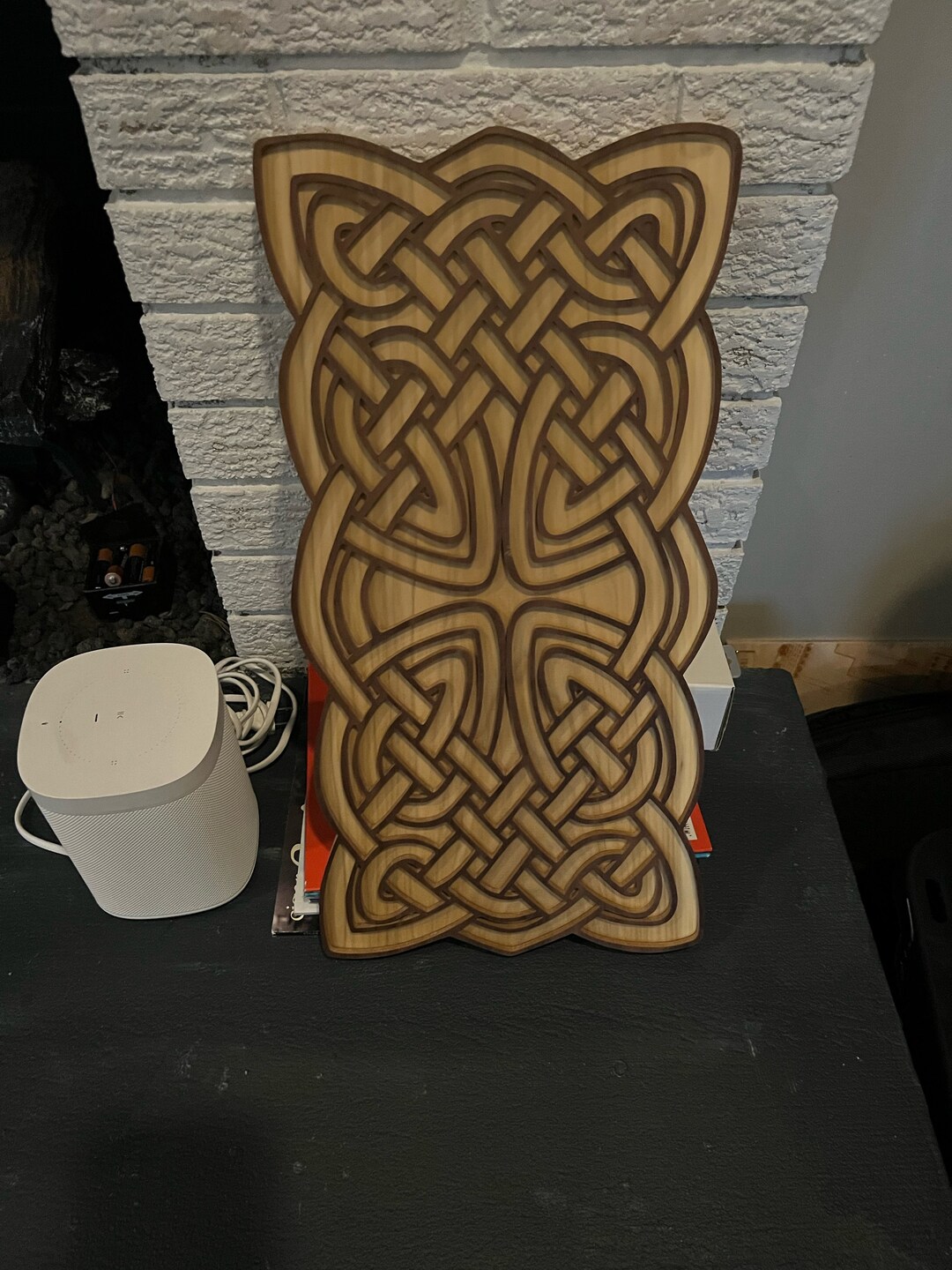 Walnut & Poplar Celtic Knot Decor: Layered Wood Sign - Etsy