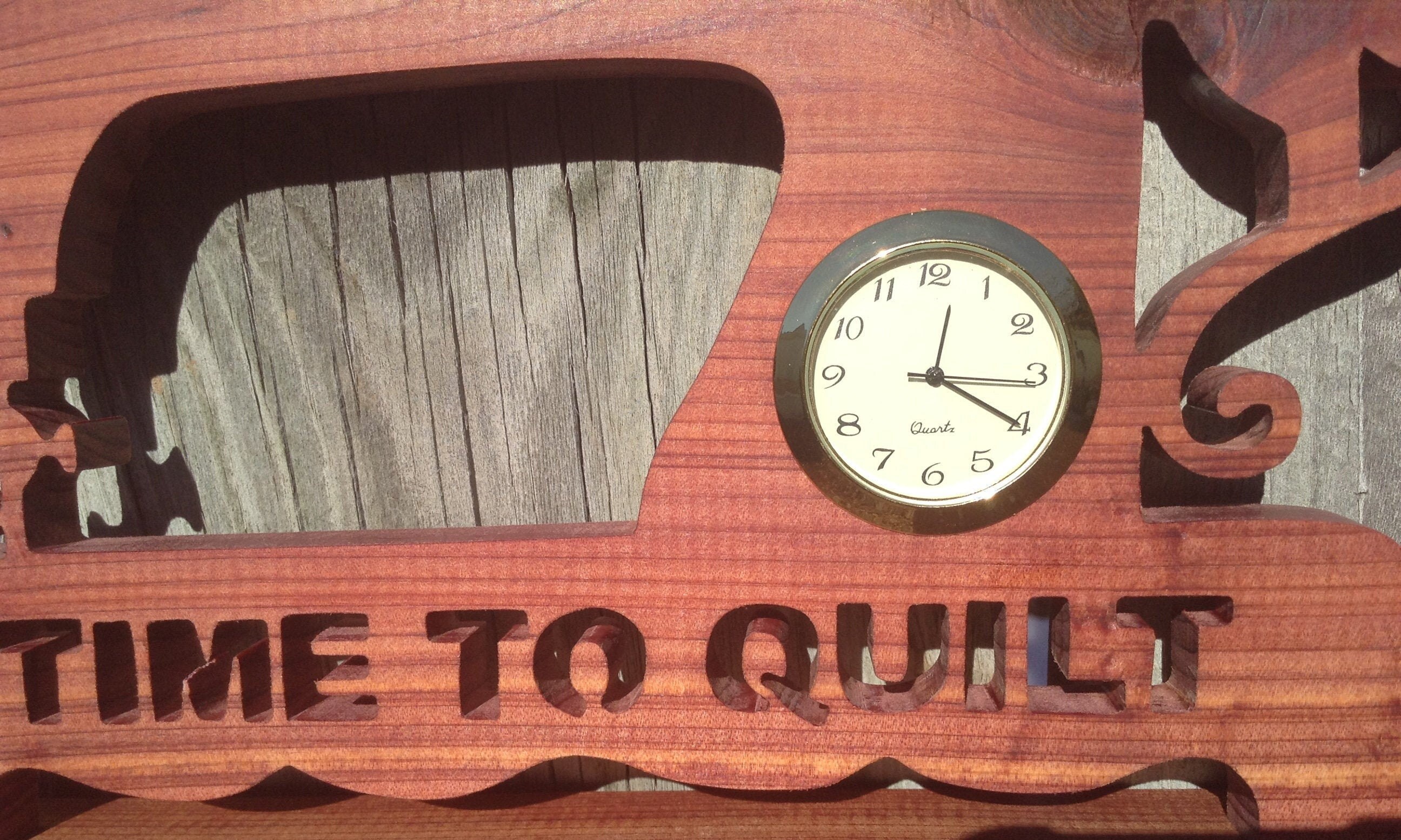 Quilting Wood Clock Sewing Room Decor Craft Room Clock - Etsy