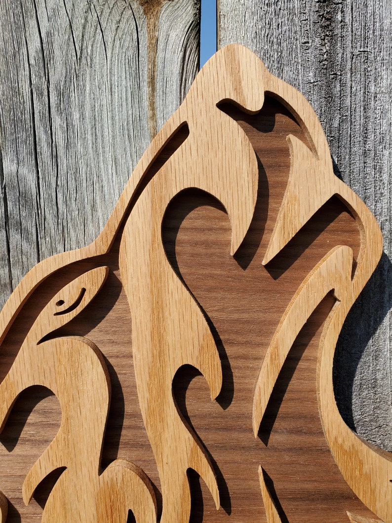 Howling Wolf Wall Art Wolf Western Wood Sign Wolf Decor - Etsy