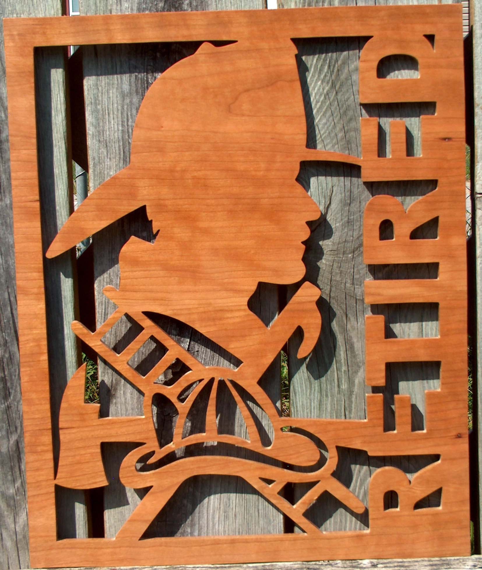 Firefighter Retirement Gift Fireman Wood Sign Firefighter | Etsy