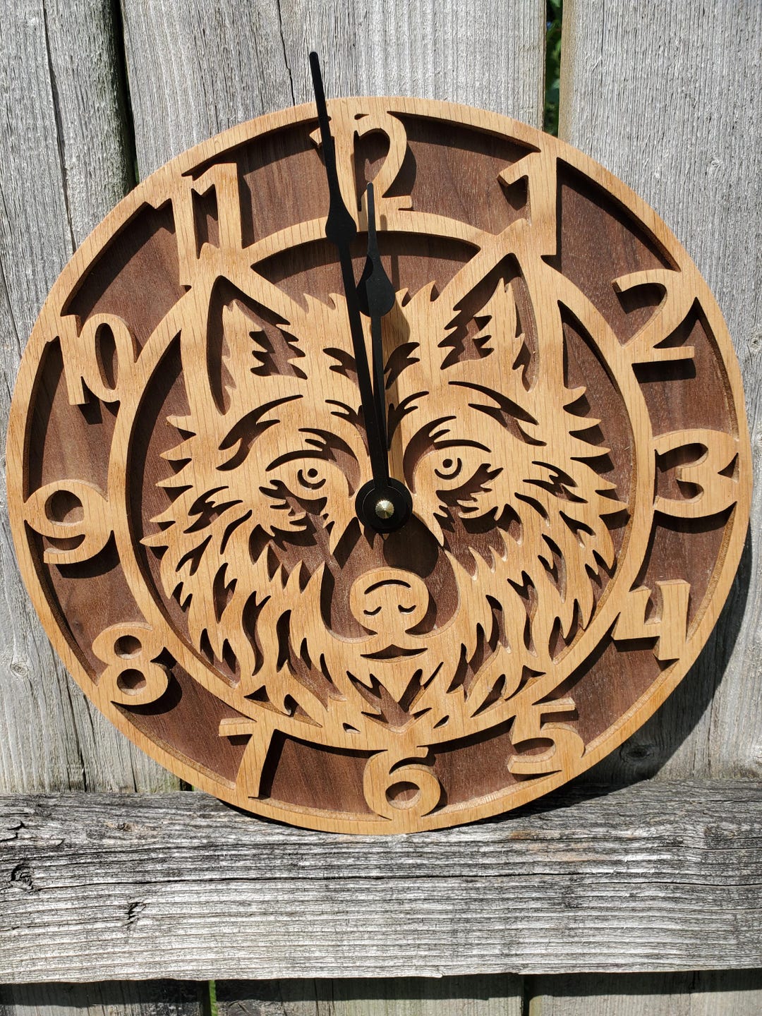 Wolf Wall Clock: Wolf Art, Home Decor - Etsy