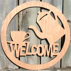 Coffee or Tea Welcome Wood Sign Coffee or Tea Decor Coffee - Etsy