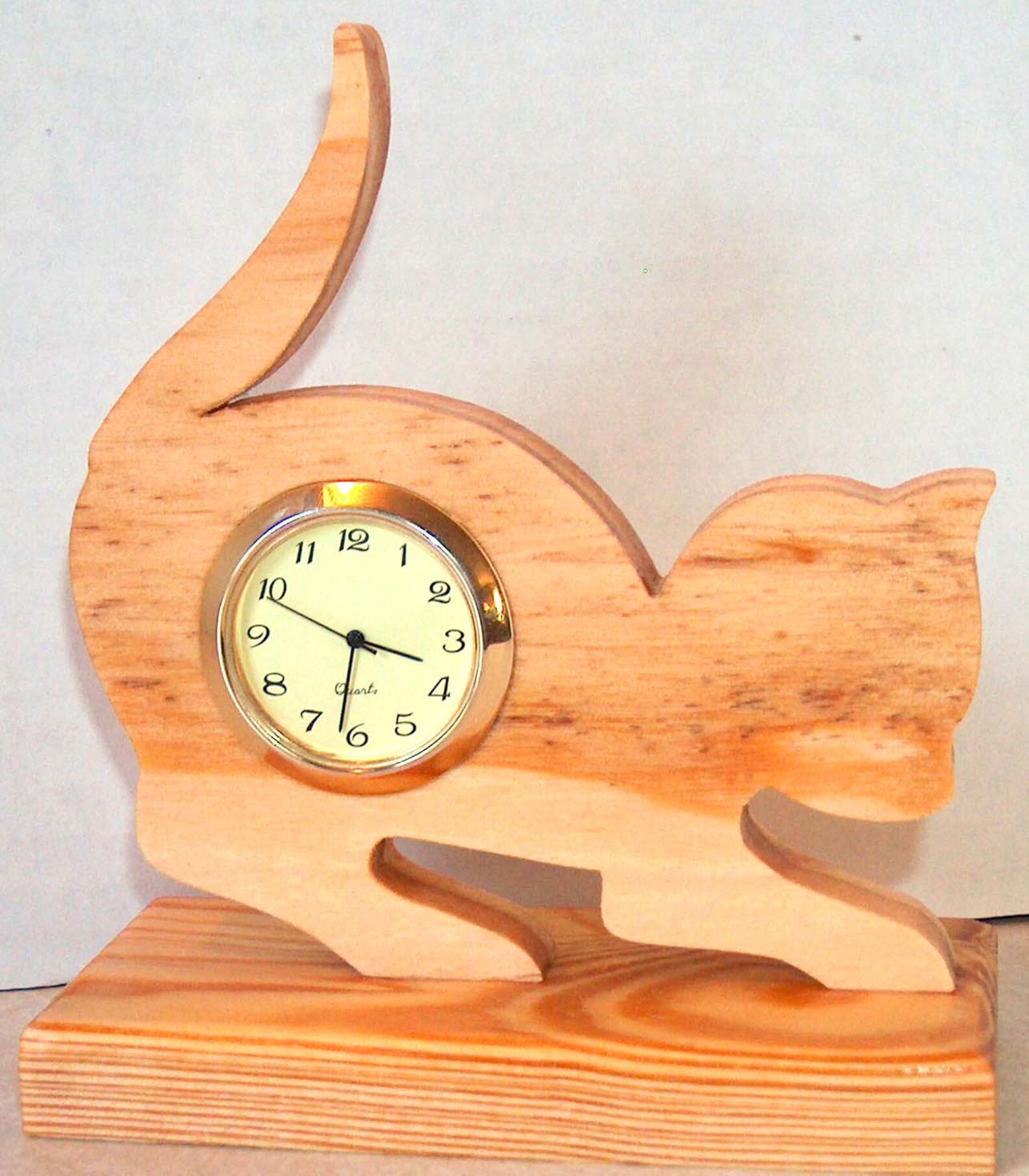 Cat Desk Clock Cat Lover Gift Birthday Gift Housewarming | Etsy