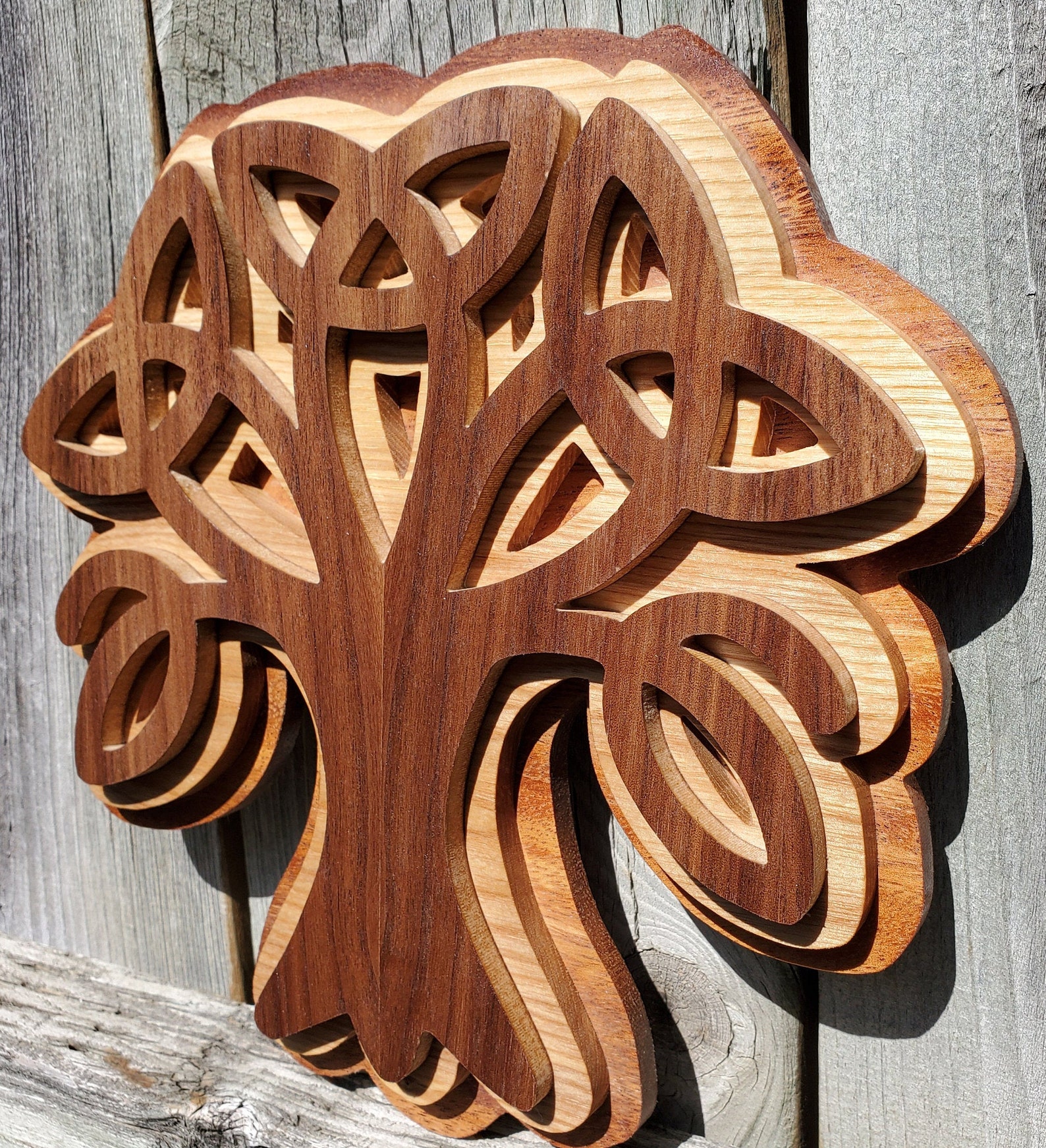 Celtic Tree of Life Wall Art Celtic Knot Wood Art Wedding - Etsy