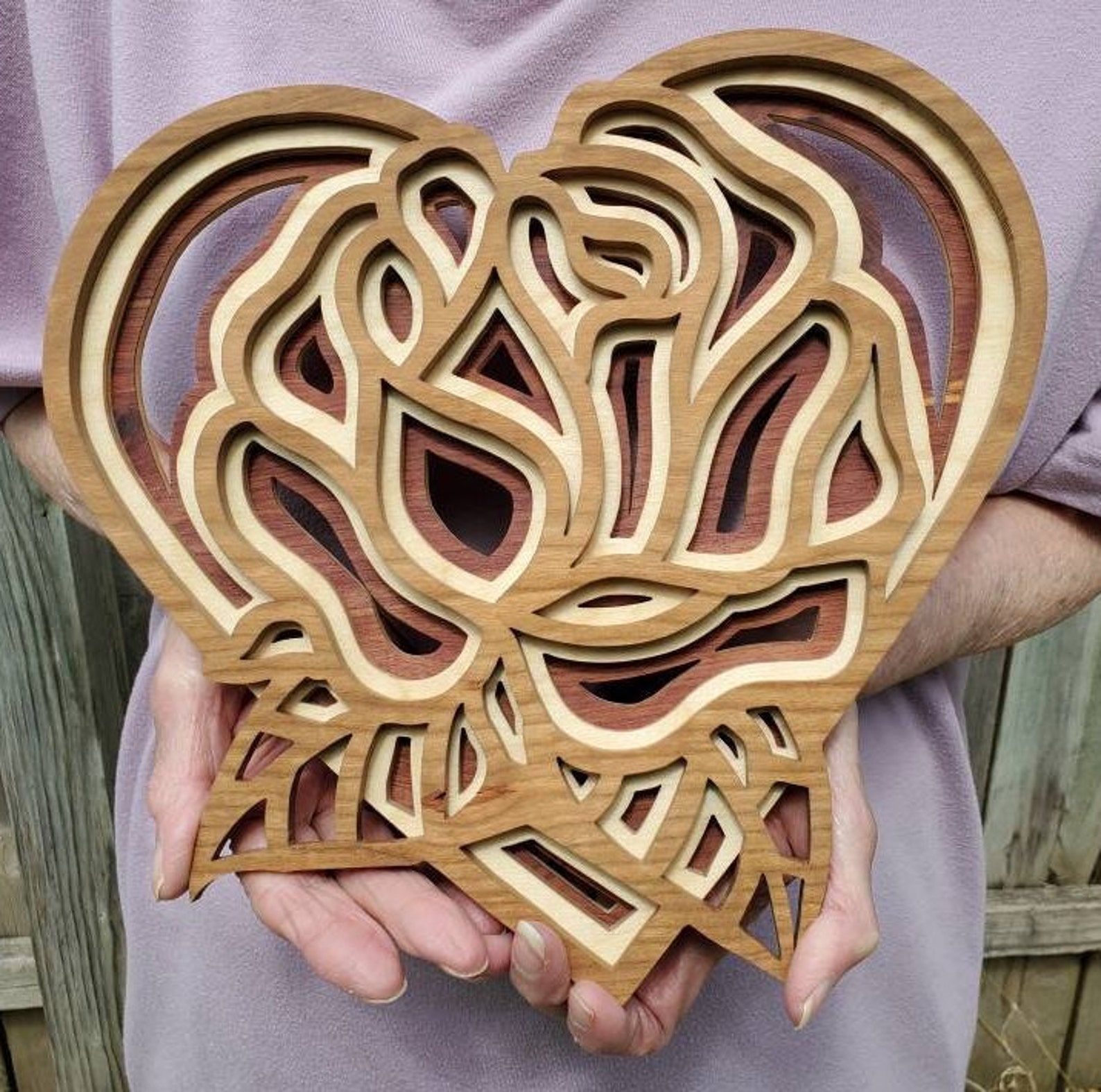 Rose Wall Decor Wood Wall Decor Wedding Gift Anniversary - Etsy