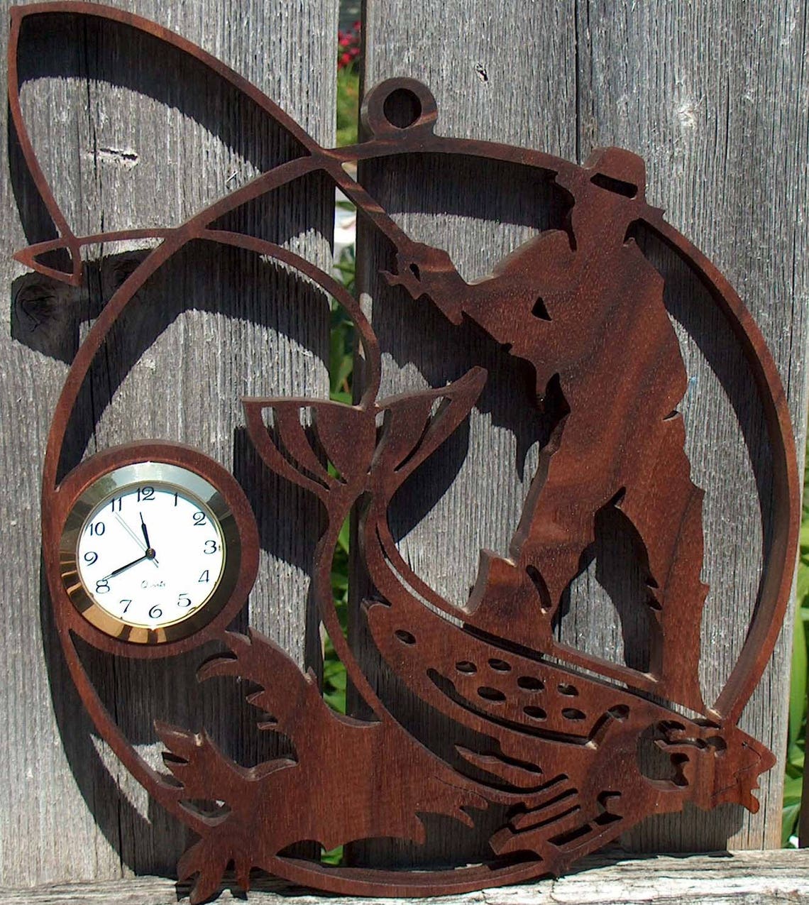 Fisherman Gift Fishing Wall Clock Fishing Decor Retirement - Etsy