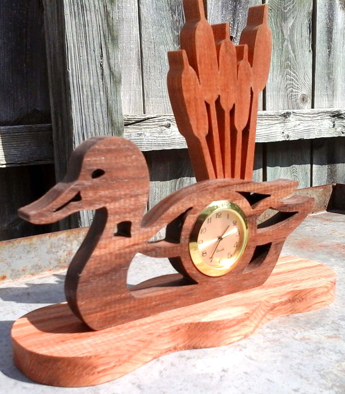 Wood Mallard Desk Clock Duck Decor Retirement Gift Idea | Etsy