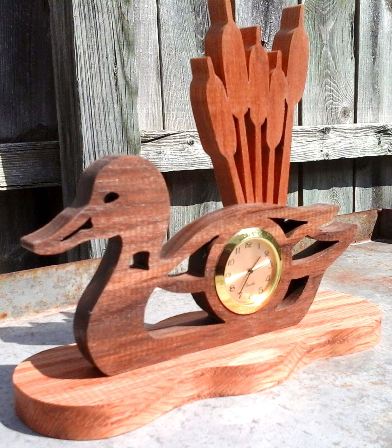 Wood Mallard Desk Clock Duck Decor Retirement Gift Idea - Etsy