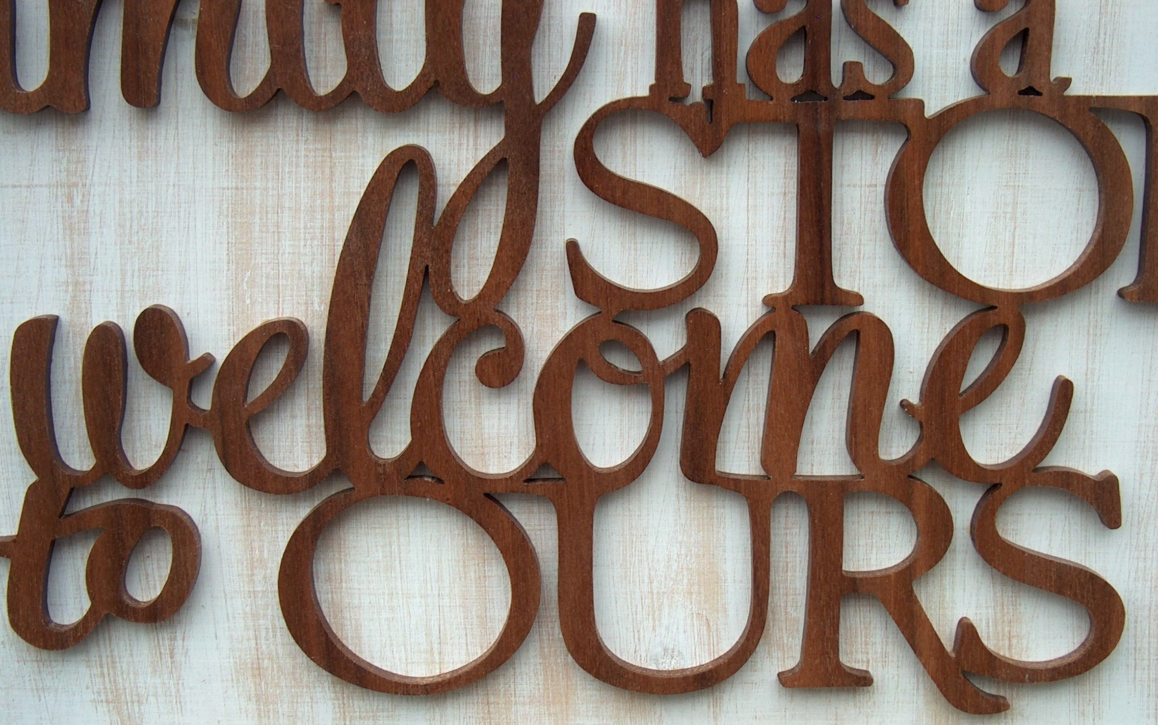 Every Family Story Welcome to Ours Sign Rustic Farmhouse | Etsy