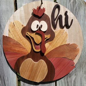 Turkey Door Hanger, Silly Turkey, Thanksgiving Door Hanger, Fall Hanger ...