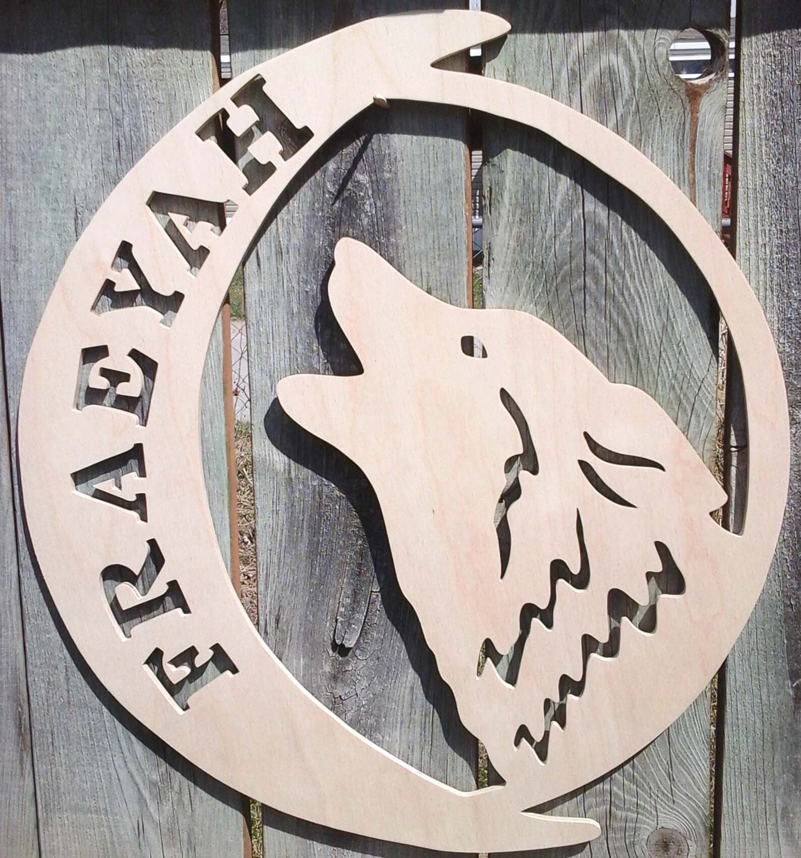 Personalized Wolf Sign Personalized Decor Wolf Lover Gift | Etsy