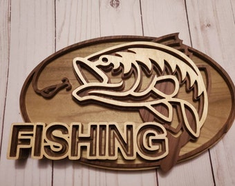 Bass Fish Plaque - Etsy