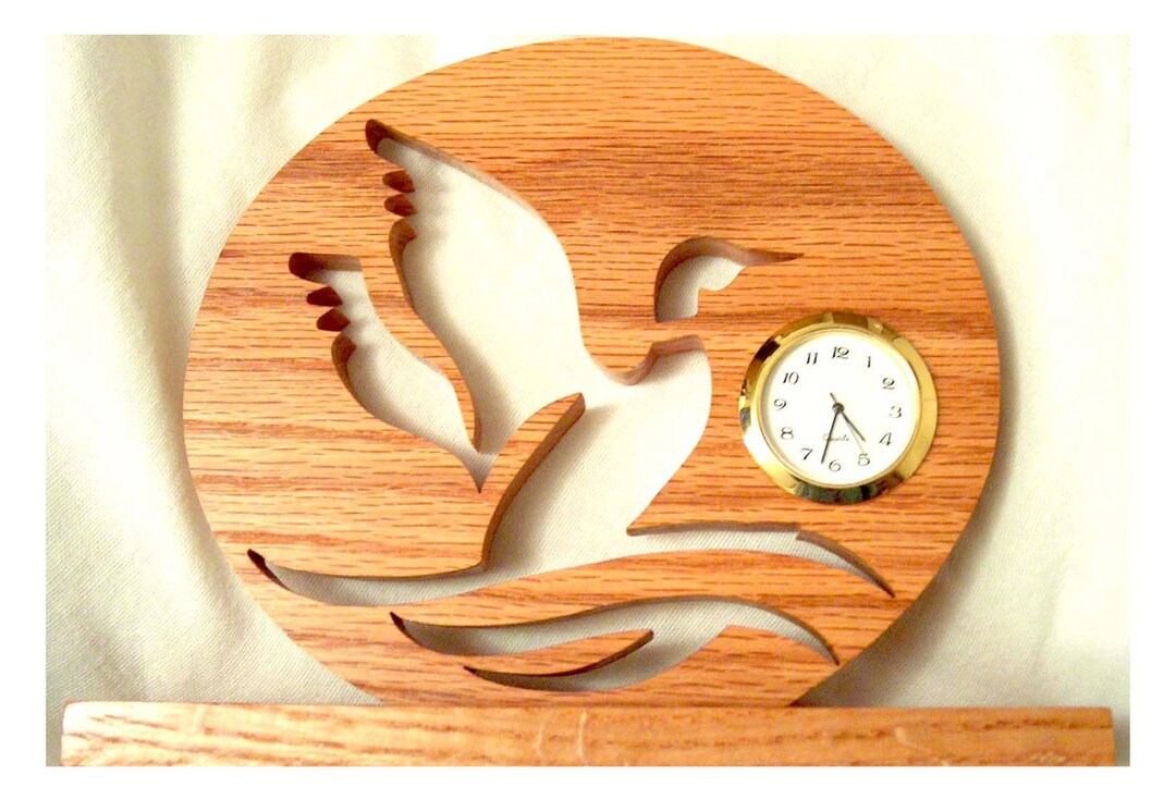 Duck Desk Wood Clock: Cabin Decor - Etsy
