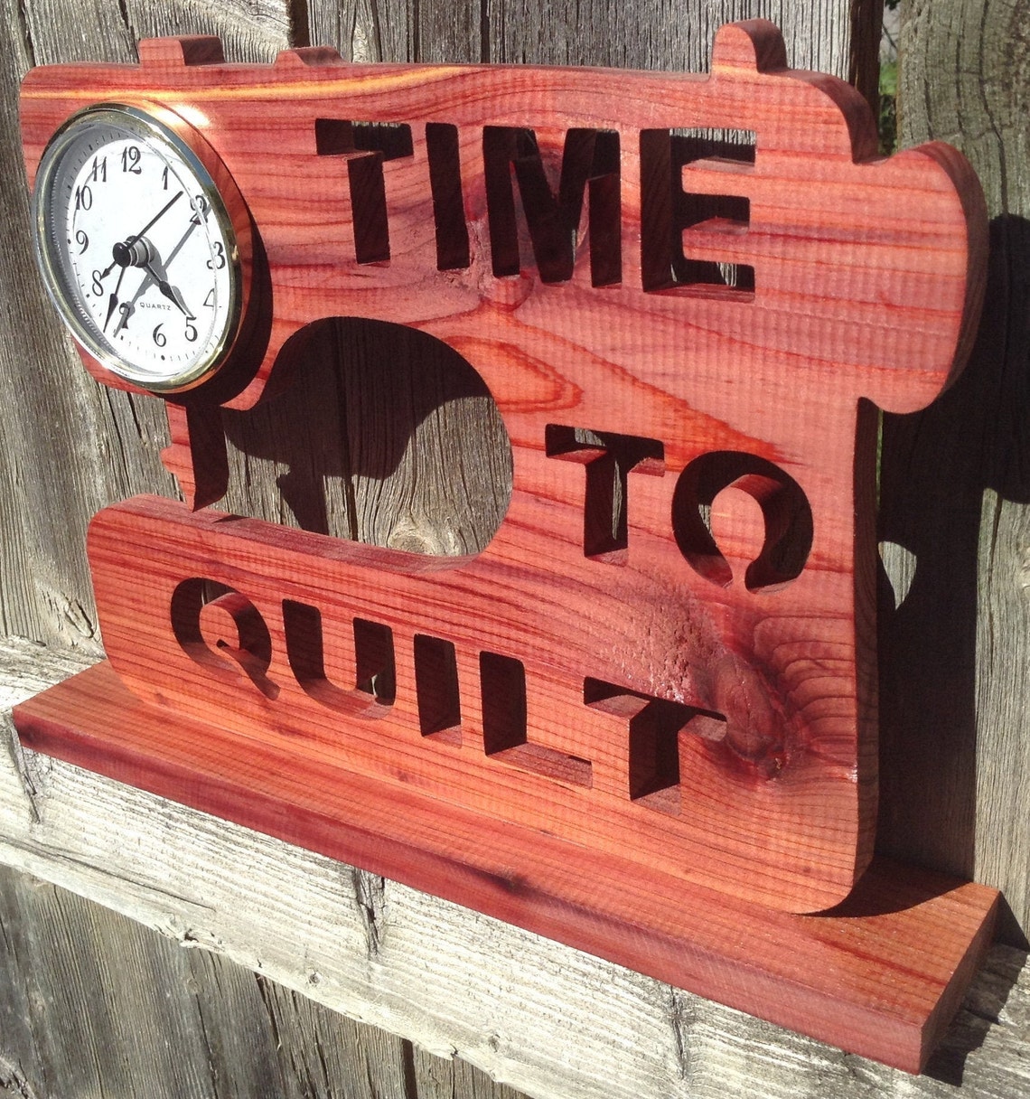 Quilting Wood Clock Sewing Room Decor Craft Room Clock | Etsy