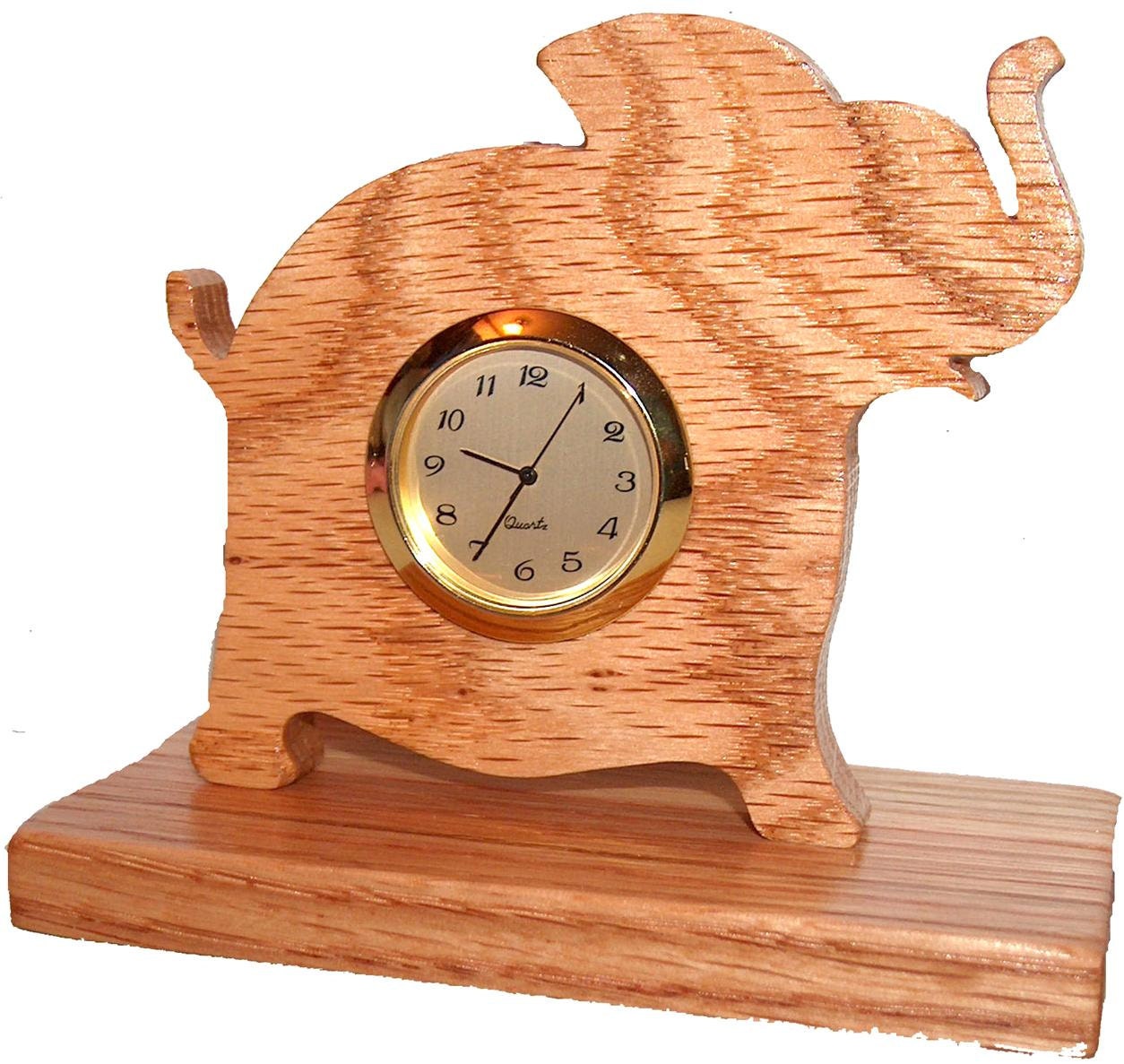 Elephant Desk Clock Elephant Gifts Elephant Decor Unique | Etsy