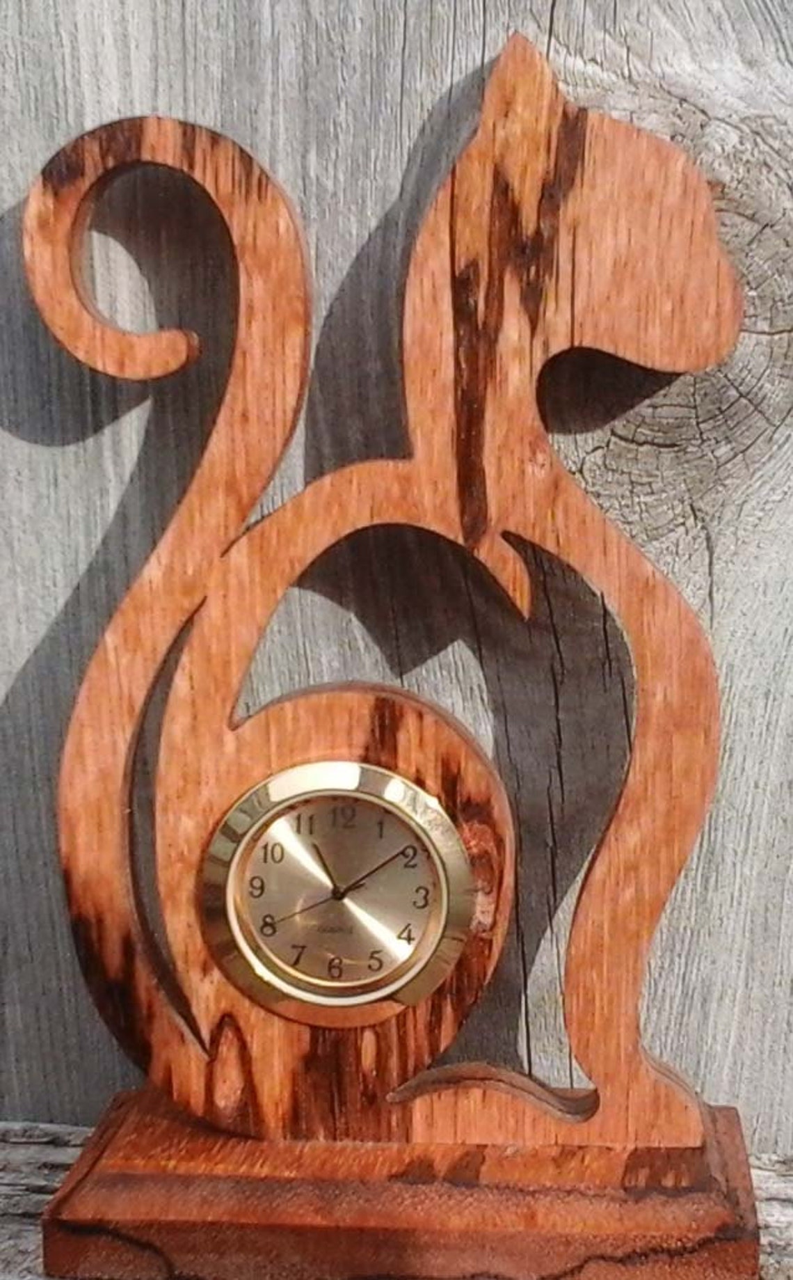 Cat Desk Clock Cat Lover Gift Anniversary Gift Idea Pets | Etsy