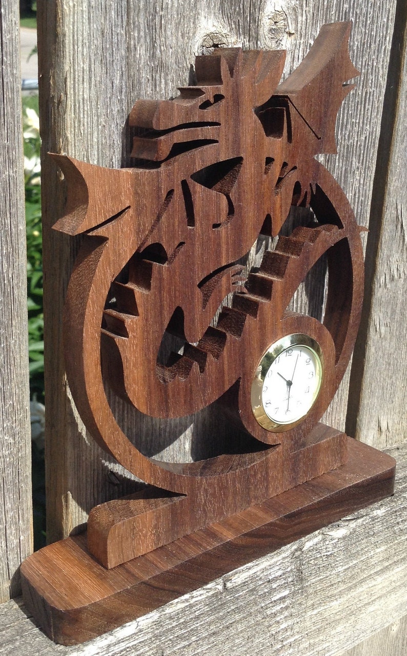 Dragon Desk Clock Dragon Decor Medieval Decor Dragon Gifts - Etsy