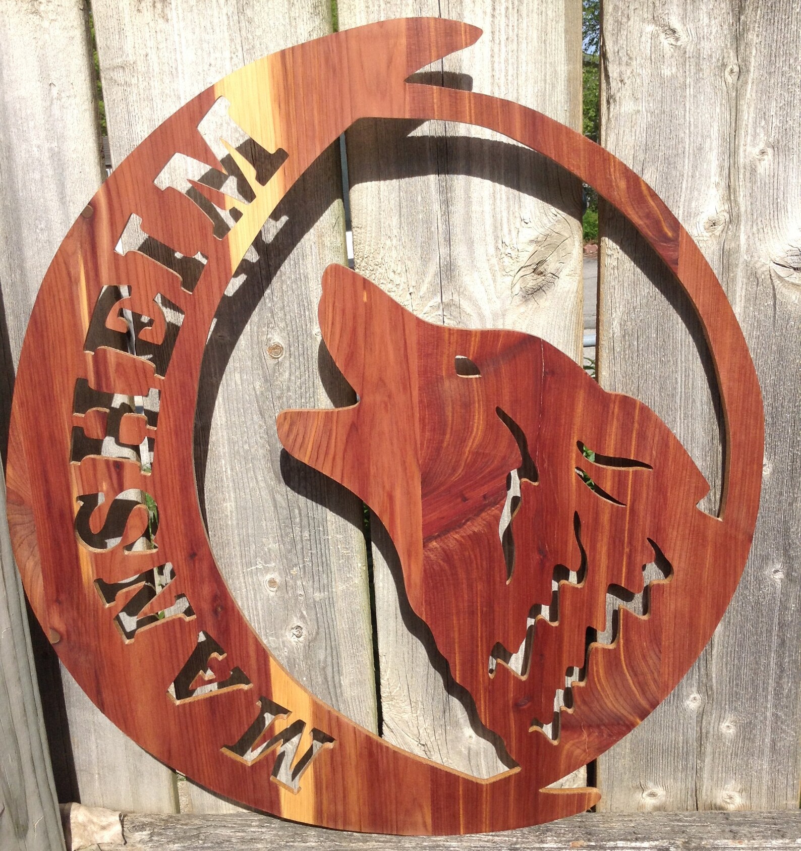 Personalized Wolf Sign Personalized Decor Wolf Lover Gift | Etsy