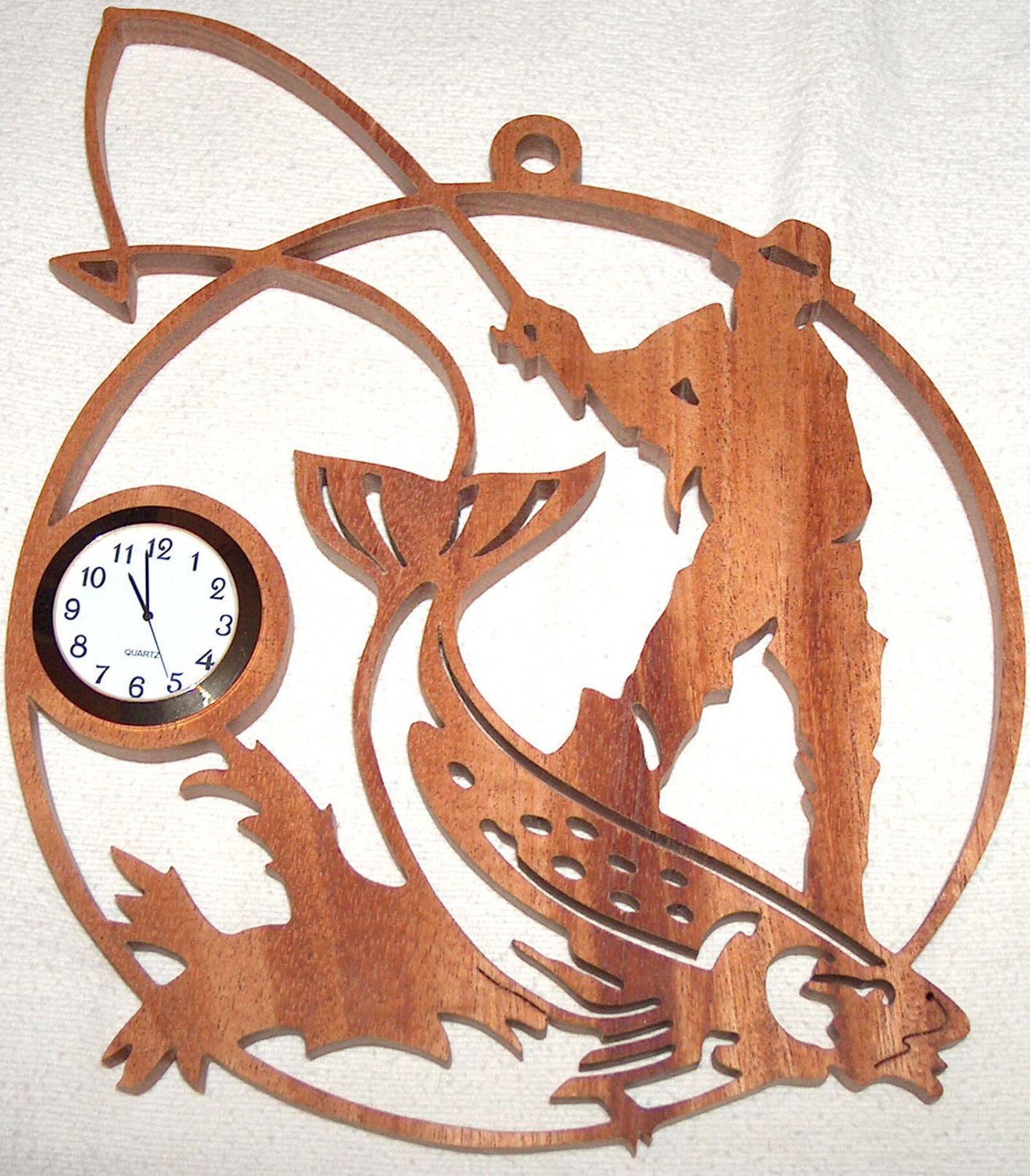 Fisherman Gift Fishing Wall Clock Fishing Decor Retirement - Etsy