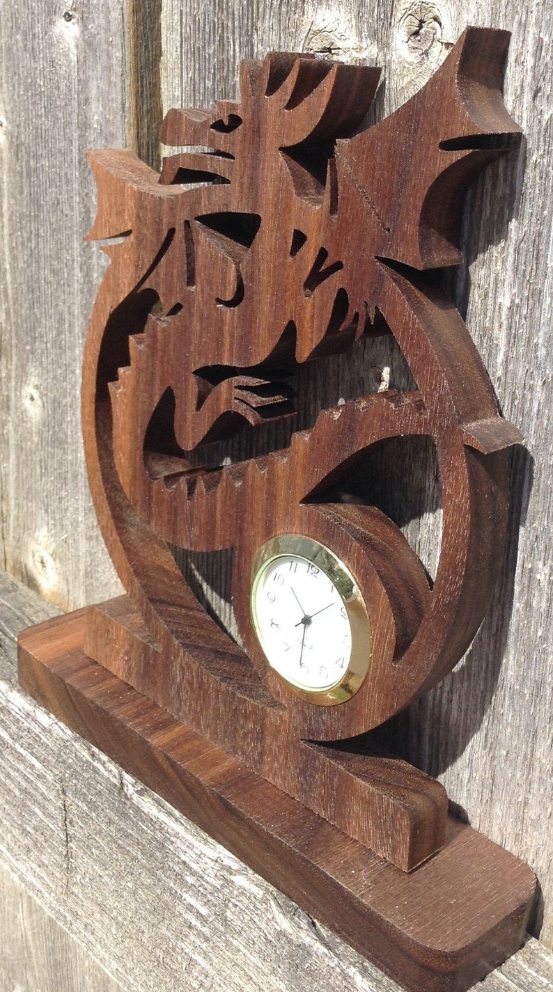 Dragon Desk Clock Dragon Decor Medieval Decor Dragon Gifts - Etsy
