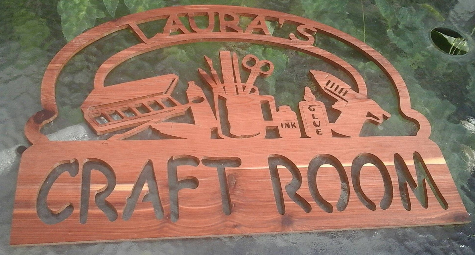 Personalized Craft Room Wood Sign Crafter She Shed Sign | Etsy