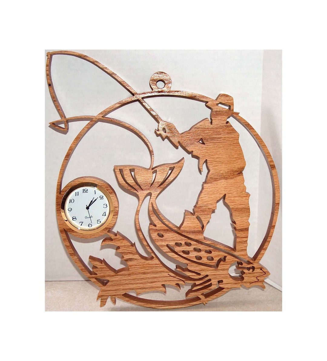 Fisherman Gift, Fishing Wall Clock, Fishing Decor, Retirement Gift Idea ...