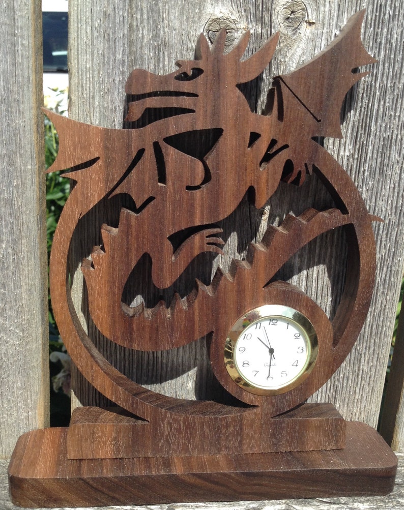 Dragon Desk Clock Dragon Decor Medieval Decor Dragon Gifts - Etsy