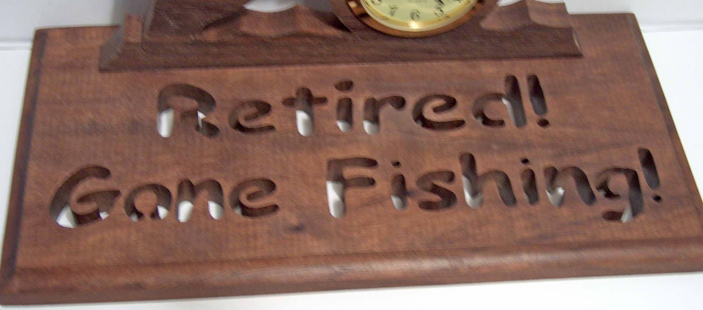 Fisherman Retirement Gift Bass Desk Clock Bass Fishing Gift | Etsy