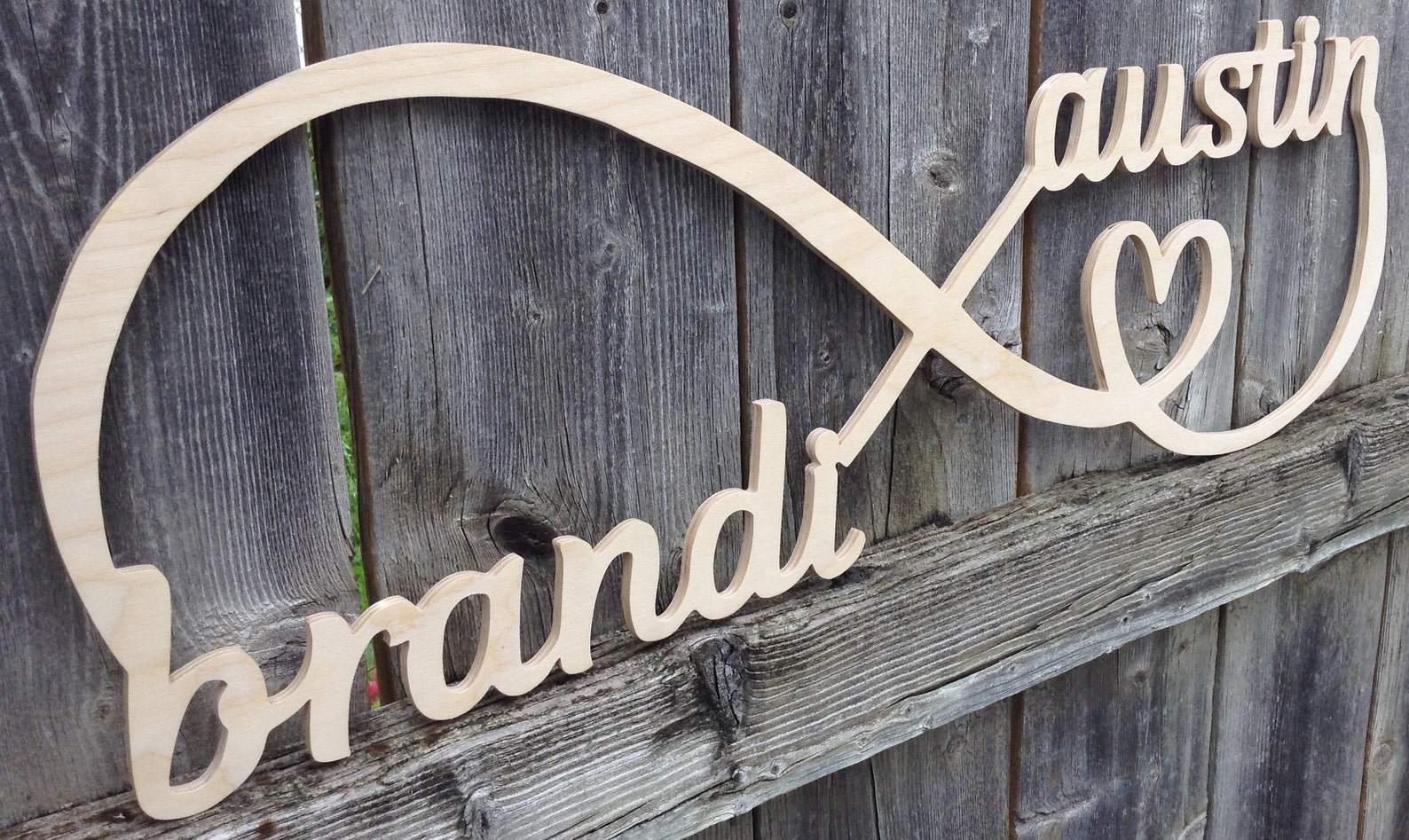 Infinity Sign With Name Personalized Infinity Sign Newlywed - Etsy