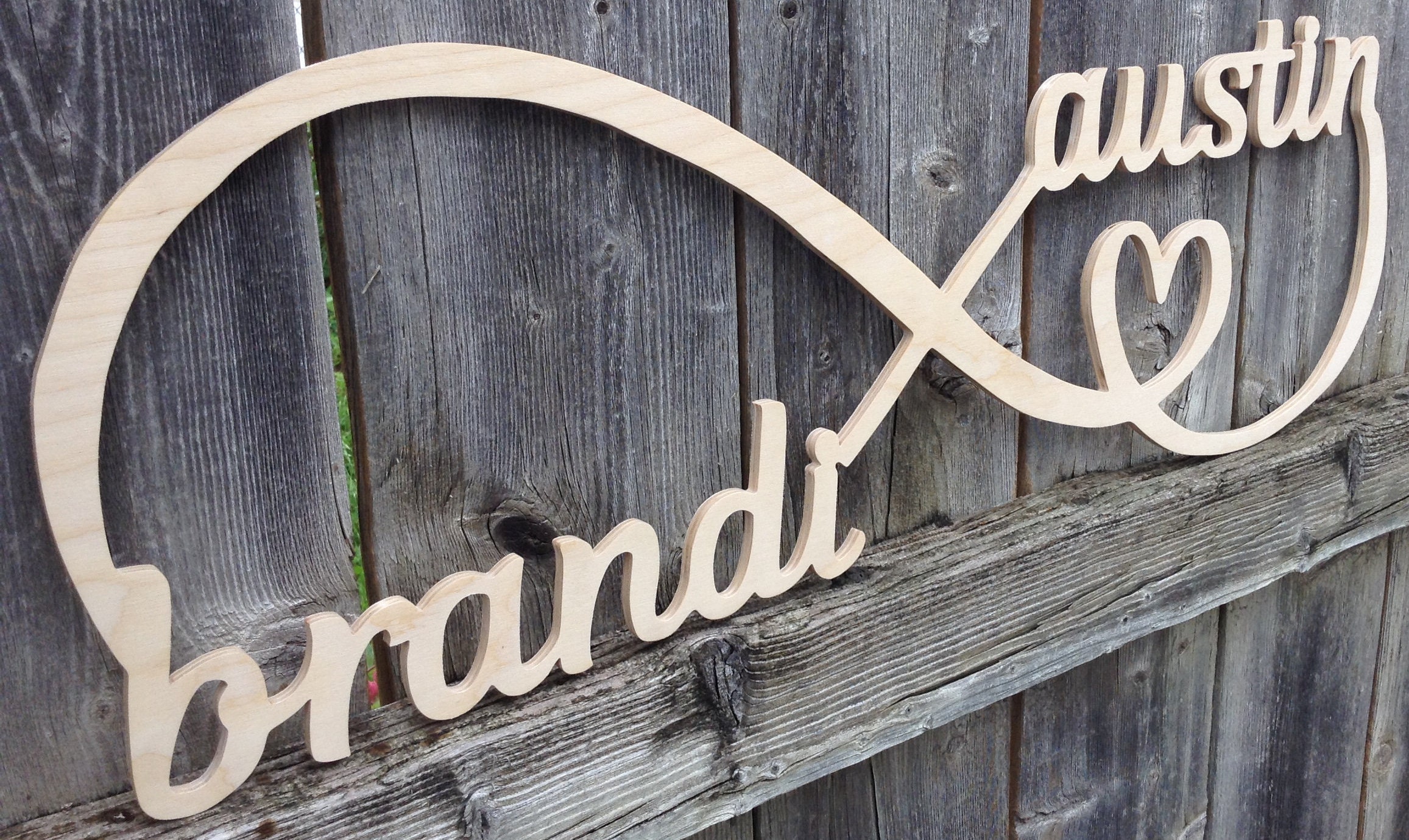 Infinity Sign With Name Personalized Infinity Sign Newlywed | Etsy