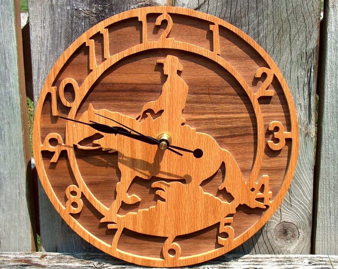 Cowboy Wall Clock Cowboy Decor Western Decor Western Gifts - Etsy
