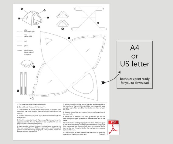 Camping Tent Template