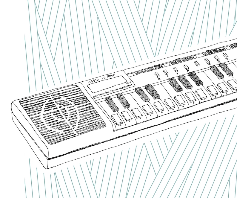 Printable Poster Casio Vl-tone Vector A2 PDF Download - Etsy