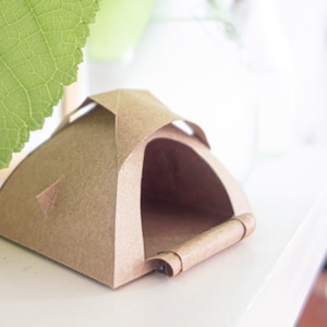Miniatuur Papieren Tent Digitale Sjabloon Dome Tent Craft Camping - Etsy