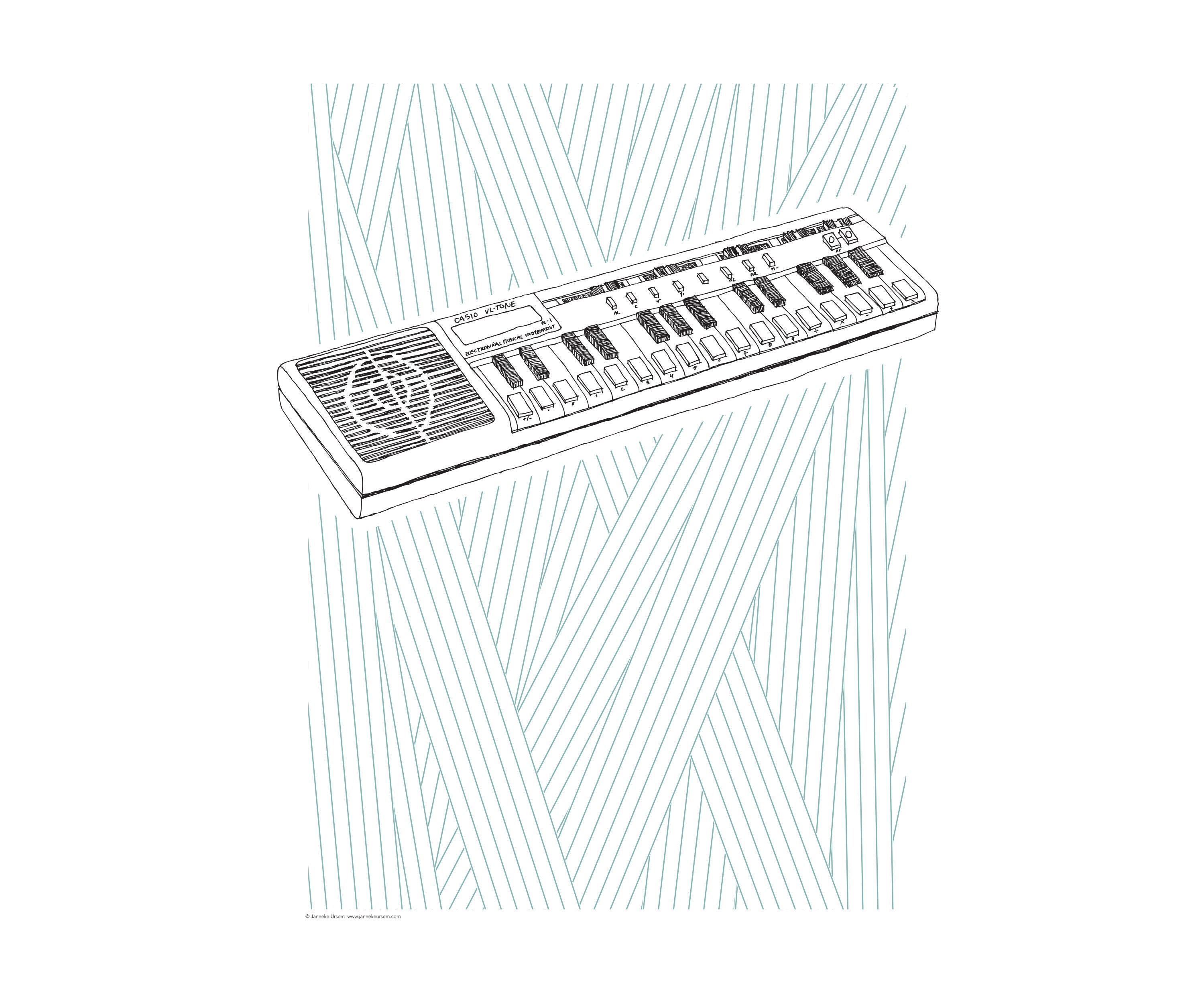 Printable Poster Casio Vl-tone Vector A2 PDF Download - Etsy