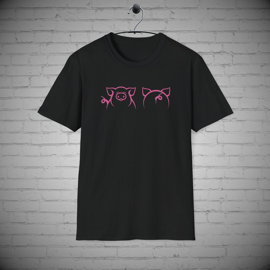 Pig Tshirts, Piggy Shirt, Piglet Apparel, Pig Design Tops, Graphic Tees ...