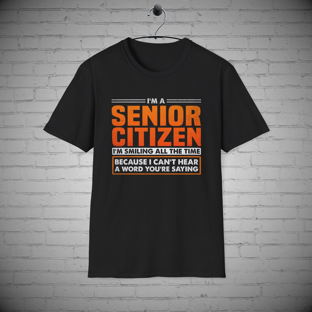 Retirement T-shirt, Senior Citizens Text Code Tee, Retirement Gift ...