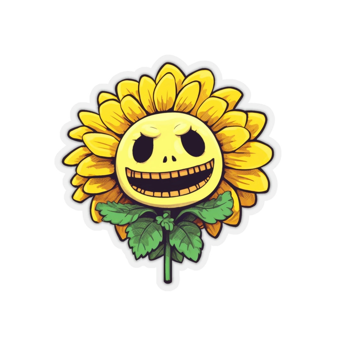 Undertale (flowey) Inspired Sticker | Undertale Inspired | Video Game ...