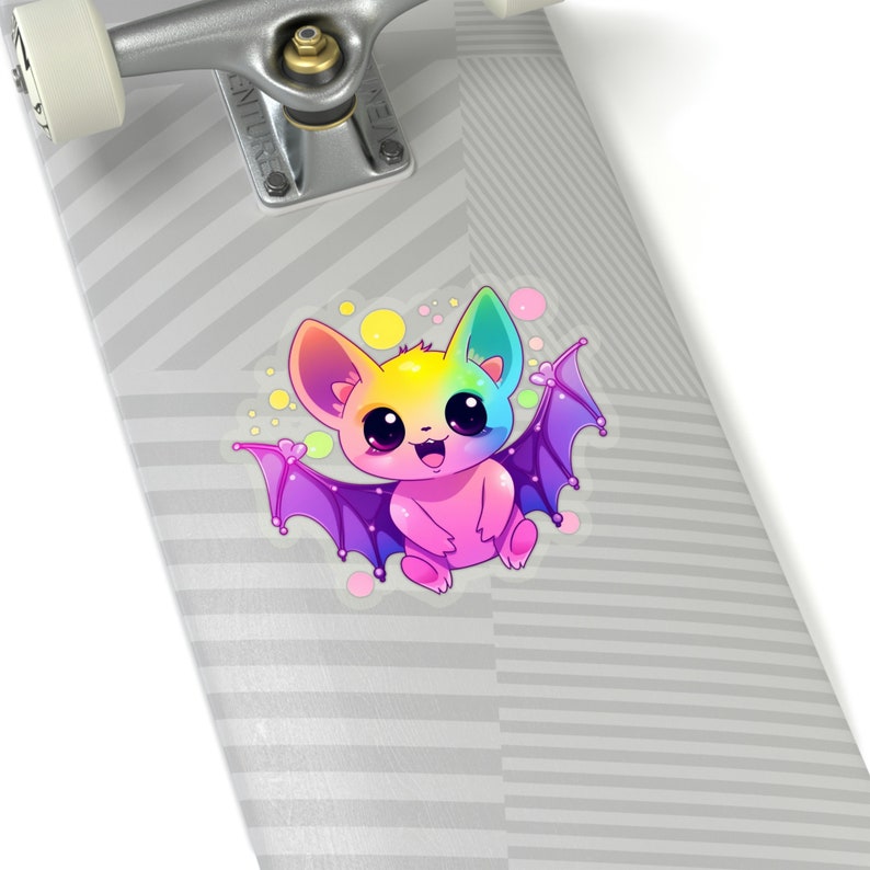 Cute Kawaii Colorful Bat Sticker Colorful Bat Decal Cute - Etsy