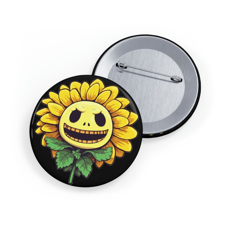 Undertale flowey Inspired Pin Undertale Pins Video Game Pins ...