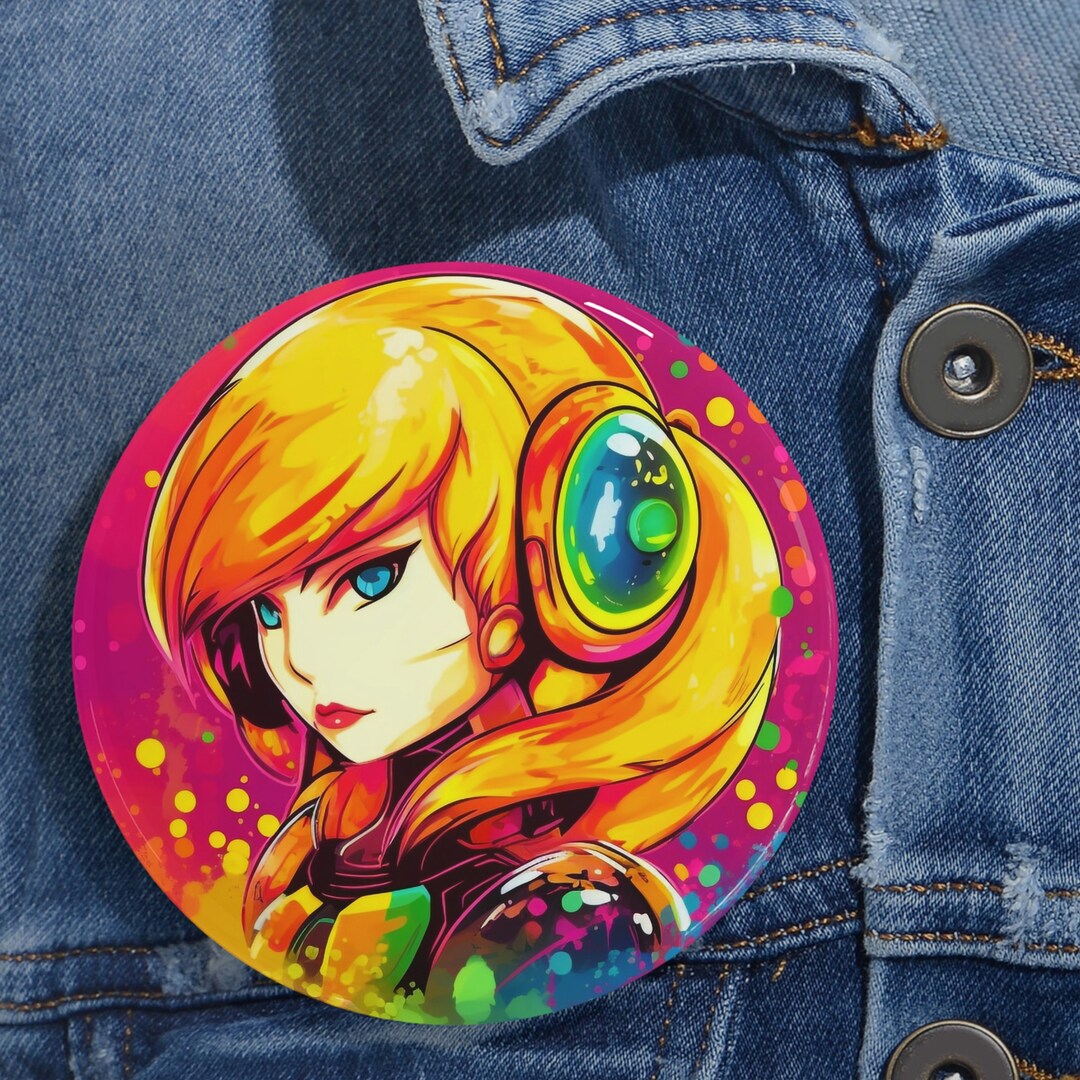 Metroid (samus Aran) Inspired Pin | Video Game Pins | Collectible Pins ...