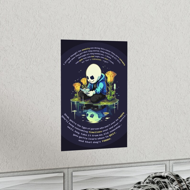 Undertale sans Inspired Poster Undertale Poster - Etsy