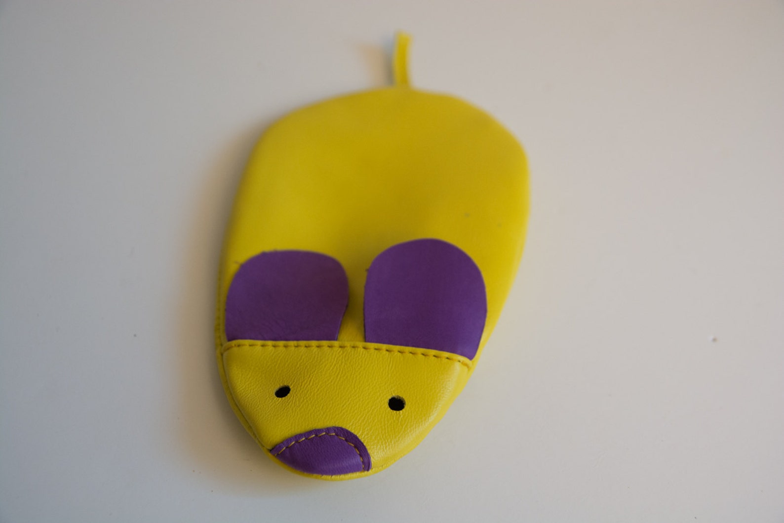 Mouse Coin Purse Genuine Leather Mouse Case Cosmetic Zipper Pouch ...