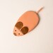 Mouse Coin Purse Genuine Leather Mouse Case Cosmetic Zipper Pouch ...
