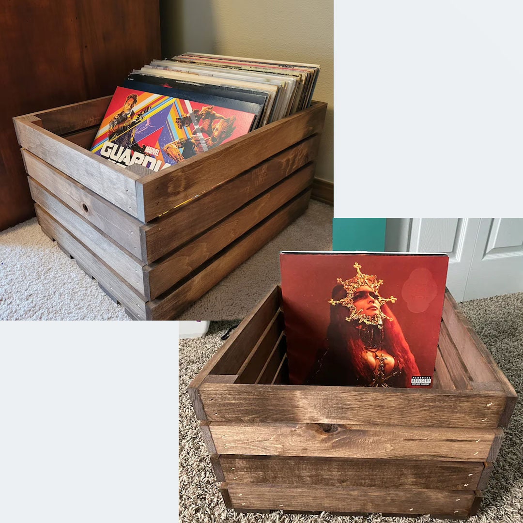 Vintage Stained Rustic Wood Crates Rustic Wood Nesting - Etsy
