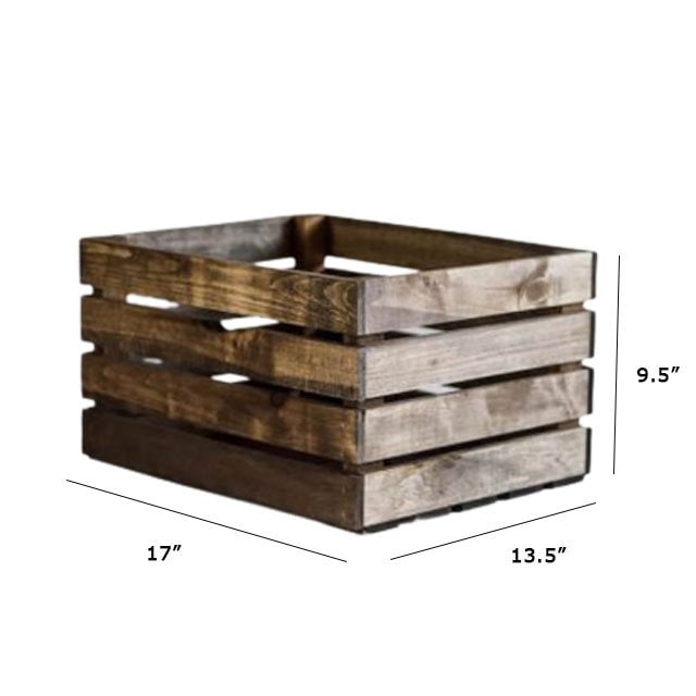 Vintage Stained Rustic Wood Crates Rustic Wood Nesting - Etsy