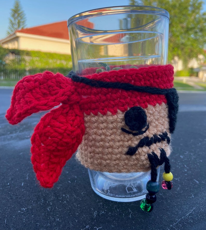 Pirate Cup Cozy Crochet Pattern (pirate Fest, Renaissance Fest, Ren ...